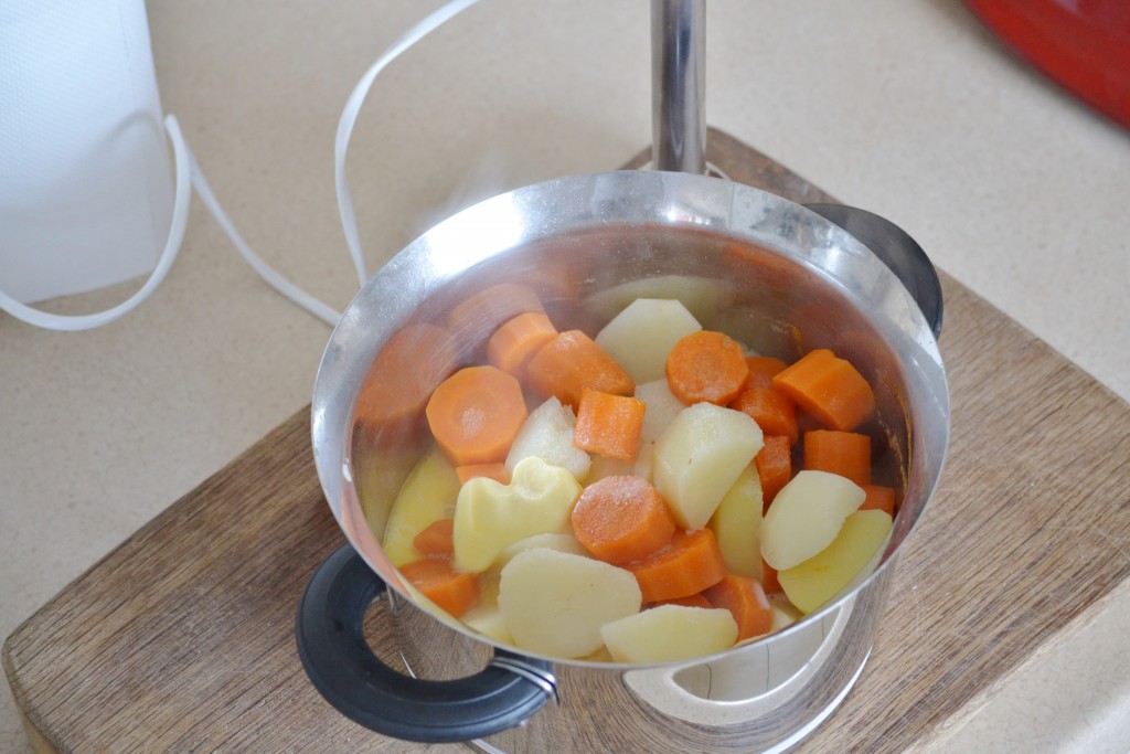 Gamink Pats - Keptas viščiukas su oranžine bulvių piure